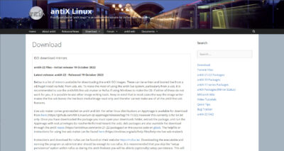 antiX Linuxをダウンロードする方法 | ushiyaDevLog